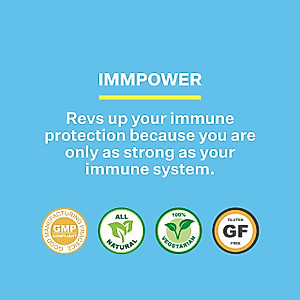 American BioSciences ImmPower AHCC Supplement 6-Pack, Enhanced Immune Support, Natural Killer Cell Activity and Cytokine Production, 30 Vegetarian Capsules, 500 milligrams per Capsule