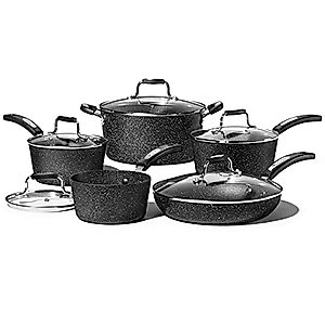 Starfrit The Rock 10pc Set w/Lids & Bakelite Hndl 034707-001-0000
