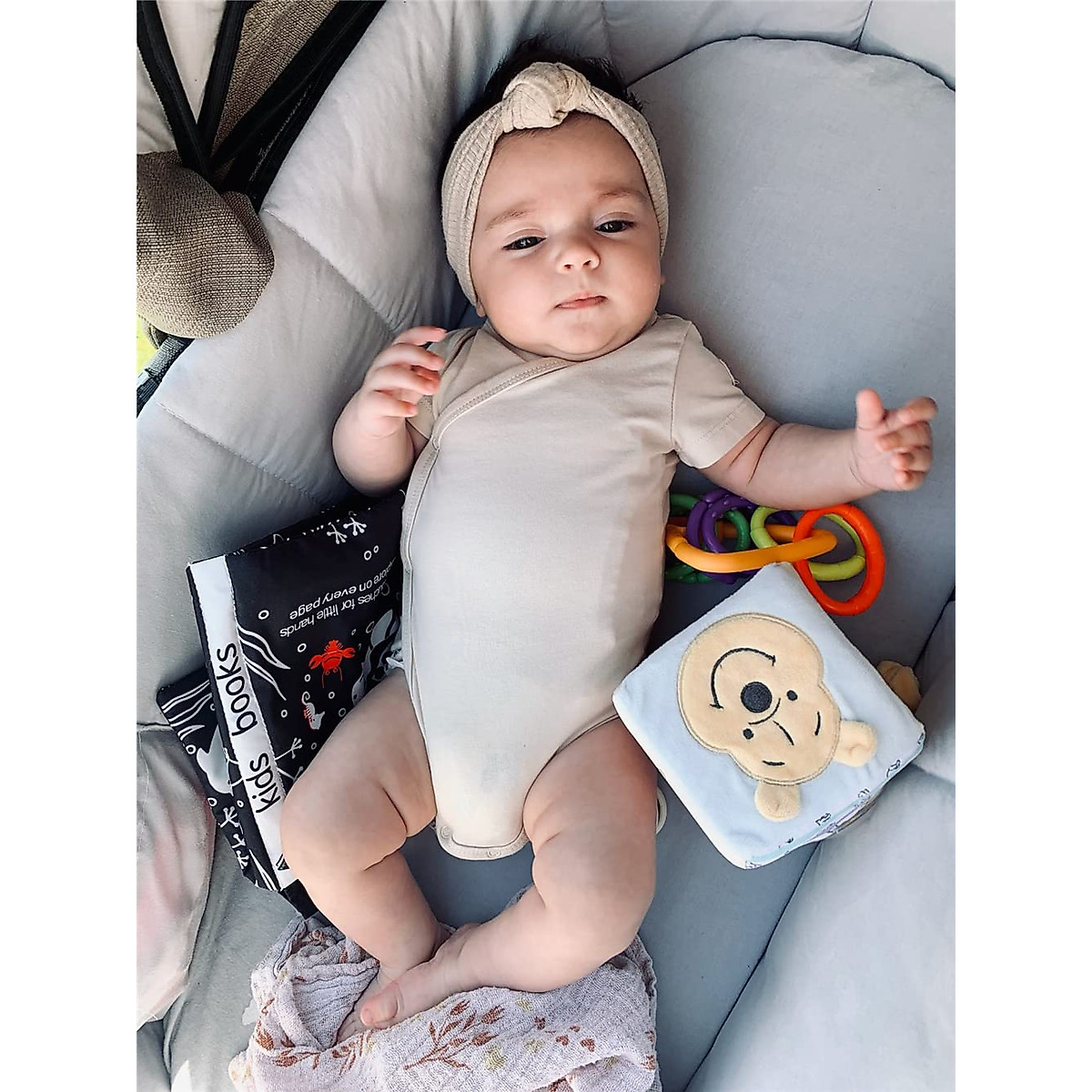 Sugarmelon Baby Headbands Stretchy Hairbands Hair Bow Elastics for Baby Girls Newborn Toddlers Infant Kids (Knot Headband Mustard)