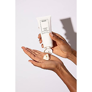 OUAI Finishing Crème. This Lightweight Hydrating Cream Protects from Heat Styling While Smoothing Dry, Split Ends and Adding Shine. Tame Frizz and Add Body. Free from Parabens and Phthalates (3.4 oz)