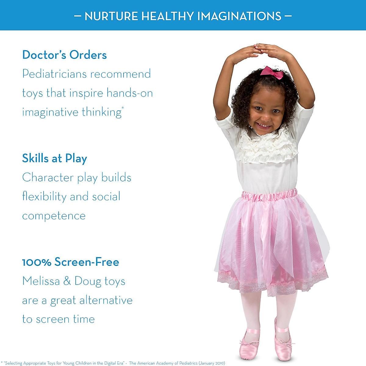 Melissa & Doug Role Play Collection - Goodie Tutus! Dress-Up Skirts Set (4 Costume Skirts)