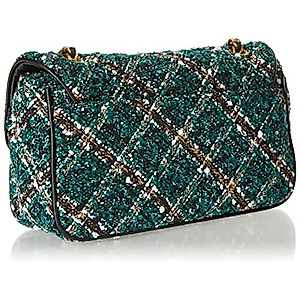 Karl Lagerfeld Paris Womens Agyness Bag Shoulder, Glen Plaid, One Size US