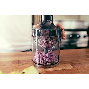 Philips ProMix Viva Collection Handblender, 300W Blending Power, SpeedTouch, ProMix Technology, Easy & Intuitive, On-the-Go Tumbler, Black, (HR2627/91)