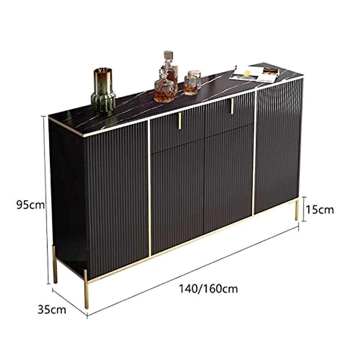 KIZQYN Shoe Storage Cupboard Shoe Cabinet Home Doorway Simple Modern Small Household Outside The Door Balcony Cabinet Storage Cabinet Shoes Storage Cabine (Size : 140cm)