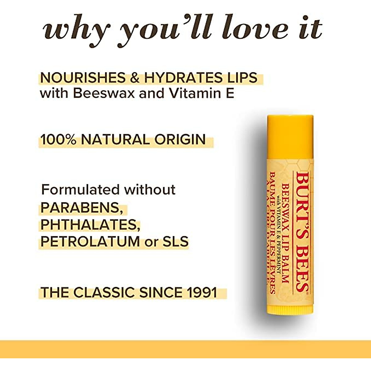 Burt's Bees Easter Basket Stuffers Gifts, 5 Body Care Products, Everyday Essentials Set - Original Beeswax Lip Balm, Deep Cleansing Cream. Hand Salve, Body Lotion & Foot Cream, Travel Size