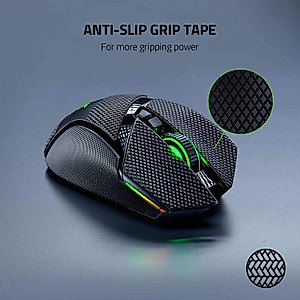 Razer Mouse Grip Tape for Razer Basilisk Ultimate/Basilisk V2/Basilisk X HyperSpeed (Non-Slip, Self-Adhesive, Pre-Cut)