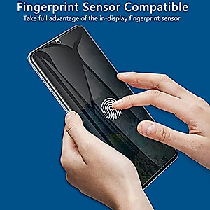 [2 Pack] Galaxy S20 Privacy Screen Protector, Anti-Spy Flexible Film TPU Screen Protector for Galaxy S20 6.2 Inch 2020 [Support Fingerprint ID] [Full Adhesive Coverage] [Easy Installation Frame]