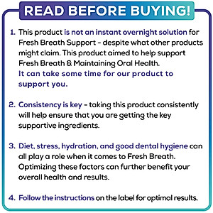 Oral Probiotics & Tongue Scraper for Bad Breath Support - Chewable Dental Probiotic for Teeth & Gums & Fresh Breath - 6 Probiotic Strains - BLIS M18 - Supportive Oral Probiotic - Mint Flavored - 60ct