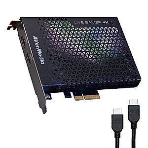 AVerMedia GC573 Live Gamer 4K Internal Capture Card: 4K60 HDR10 Streaming and Recording with Ultra-Low Latency for PS5, Xbox Series X/S, OBS, Twitch, YouTube, Windows 11 - TAA/NDAA Compliant