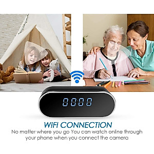 Spy Camera Hidden Camera Detector- HD1080P WiFi Camera for Home Office Security Surveillance Camera with Motion Detection Night Vision