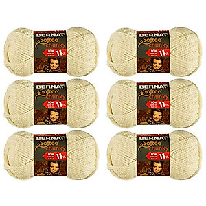 Bernat Softee Chunky Yarn (6-Pack) Natural 161128-28008