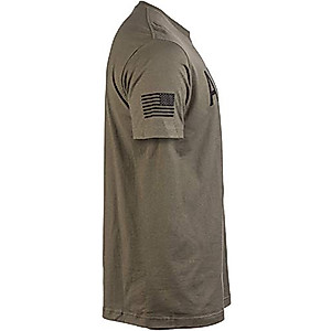 Army PT Style Shirt | U.S. Military Physical Training Infantry Workout T-Shirt-(MilGreen,M)