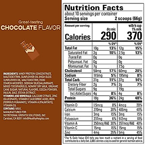 Grow Daily Boys 10+ Shake Mix Bag by Healthy Heights - Protein Powder (Chocolate) - Developed by Pediatricians - High in Protein Nutritional Shake - Contains Key Vitamins & Minerals