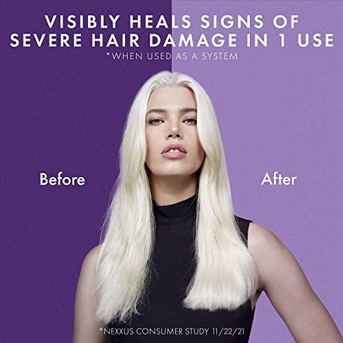 Nexxus Keraphix Shampoo for Damaged Hair Keraphix with ProteinFusion Silicone-Free with Keratin Protein and Black Rice 13.5 oz