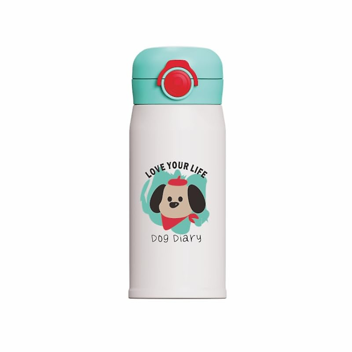 IRNATO Family Size Thermos Mug 316 Stainless Steel With Handle, Leak-proof, Can Be Freely Matched With Family Combinations, Cute Pet Logo, Easy To Carry, Full Of Flowers And Cute Pets12OZ,20OZ,40OZ