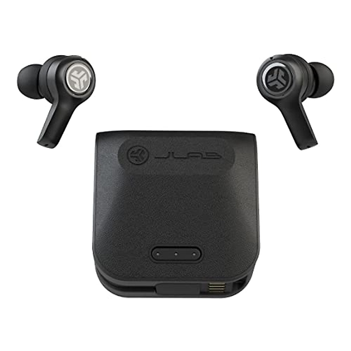 JLab JBuds Air Executive True Wireless Bluetooth Earbuds + Charging Case - Black - C3 Calling with Dual Microphones - Long Travel Playtime - Bluetooth 5.0 Connection - 3 EQ Sound Settings