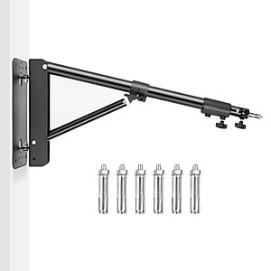 Wall Mount Triangle Boom Arm, 51inches/130cm, 180º Flexible Rotation, for Photography Strobe Light, Monolight, Softbox, Umbrella, Reflector and Ring Light