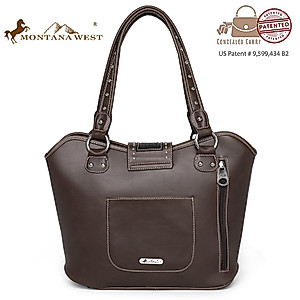 Montana West Women Shoulder Bag Hobo Handbag Fashion Tooling Tote Bag WRLH-8005CF