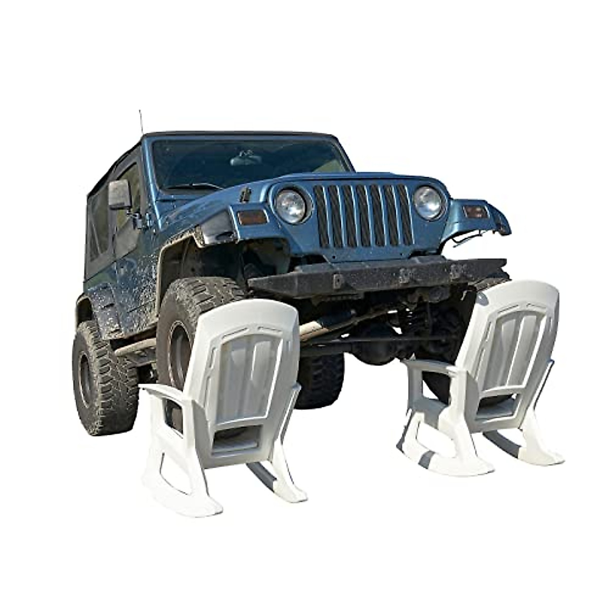 Semco Plastics Rockaway Heavy Duty Polyethylene All Weather Outdoor Rocking Chair with Backrest and Armrests for Porch, Deck, and Patio, Tan