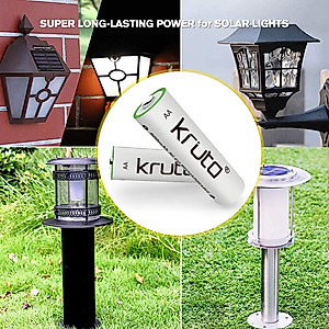 Kruta AA Rechargeable Batteries 800mAh NiCD Rechargeable Solar AA Battery for Solar Lights Solar Lamp(Pack of 12)