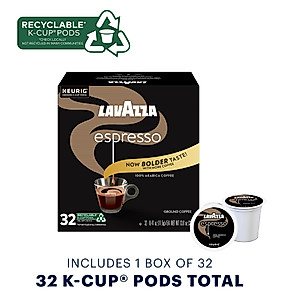Lavazza Espresso Single-Serve Coffee K-Cups for Keurig Brewer, 32 Count