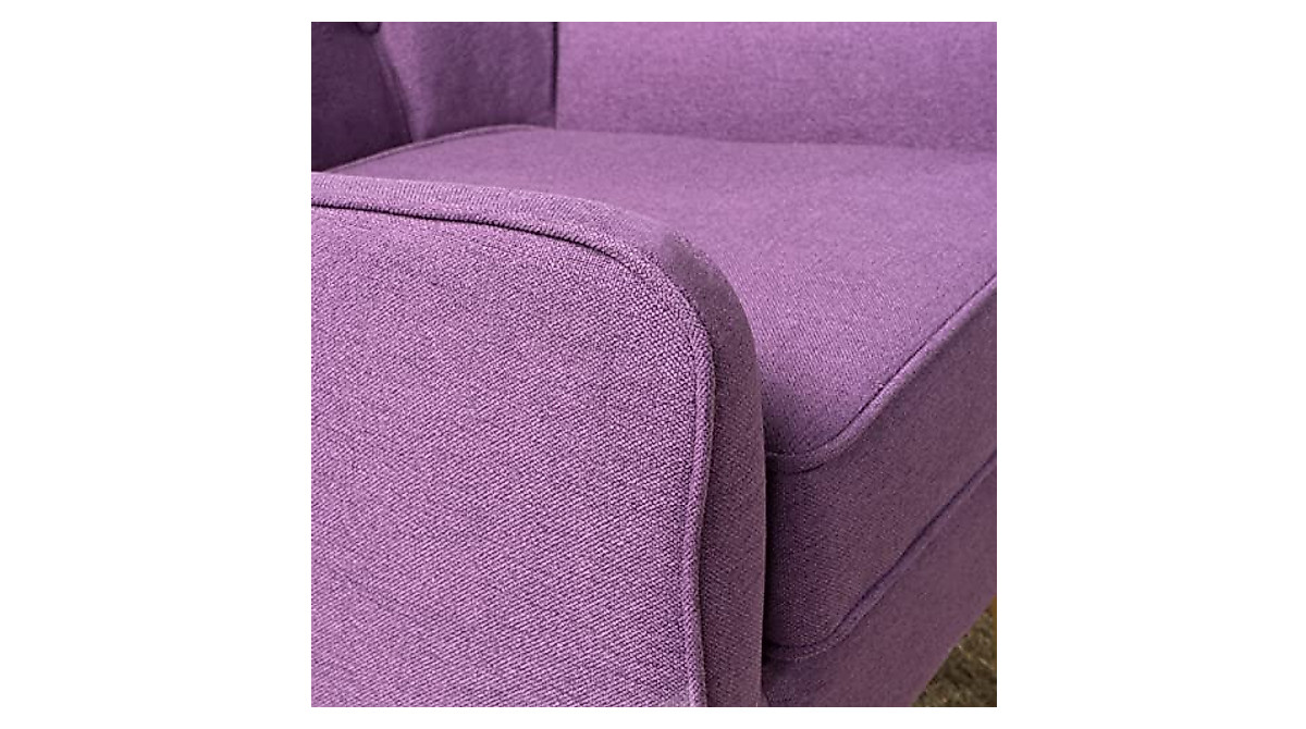Stylish Purple Mid-Century Arm Chair - Christopher Knight