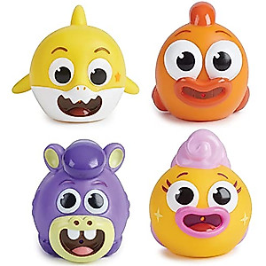 Baby Shark Bath Squirt Toy 4-Pack Big Show!