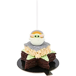 DECOPAC Star Wars The Mandalorian The Child Rings, Cupcake Decorations, Food Safe Cake Toppers – 24 Pack