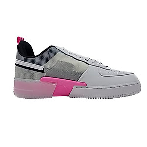 Nike mens Air Force 1 React, White/White-black-pink Spell, 10.5
