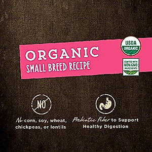 Castor and Pollux ORGANIX Grain Free Small Dog Food Recipe, Organic Dog Food - 4 lb. Bag