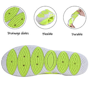 MAYZERO Water Shoes Men Women Swim Surf Shoes Beach Pool Shoes Wide Toe Hiking Aqua Shoes Winter House Slippers