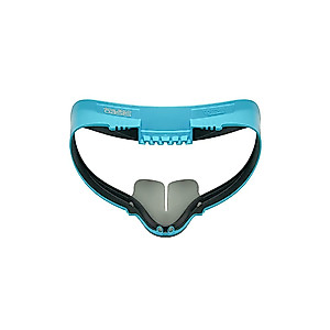 VR Cover Facial Interface Bracket & Foam Replacement with Lens Protector Cover for Meta Quest 2 (Virtual Reality Oasis Edition - Light Blue & Grey)