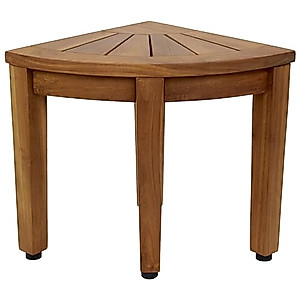 AquaTeak 12" Kai OptiAREA Corner Teak Shaving & Washing Foot Rest
