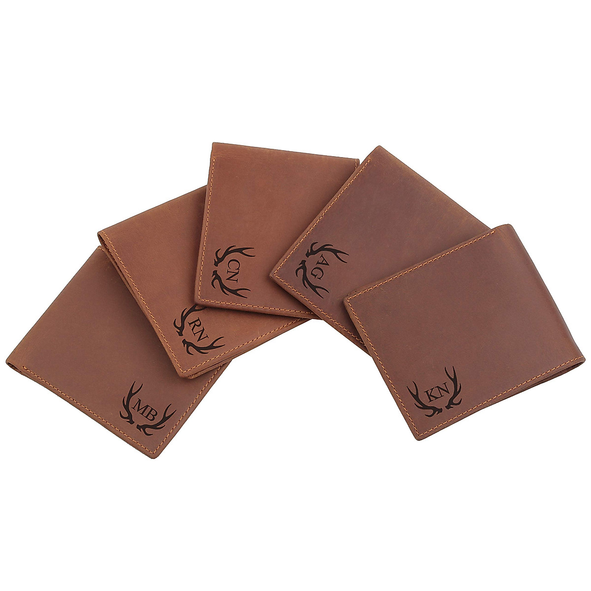 awofer Engraved Men's Wallet-Personalized Custom Leather Wallet, Custom Present idea for Husband, Son, Dad, Family-Best Graduation, Birthday, Anniversary, Fathers Day Presents