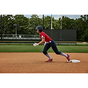 Mizuno Adult Women's Belted Low Rise Fastpitch Softball Pant, Navy, Medium