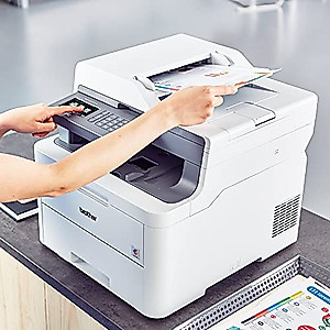 Brother MFC-L3710CWA All-in-One Wireless Digital LED Color Laser Printer - Print Copy Scan Fax - 19 ppm, 600 x 2400 dpi, 3.7" LCD Touchscreen, 8.5 x 14, 50-Sheet ADF, 250-sheet - BROAGE Printer Cable