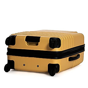 Ben Sherman Spinner Travel Upright Luggage Hereford, Mustard, 4-Wheel 24
