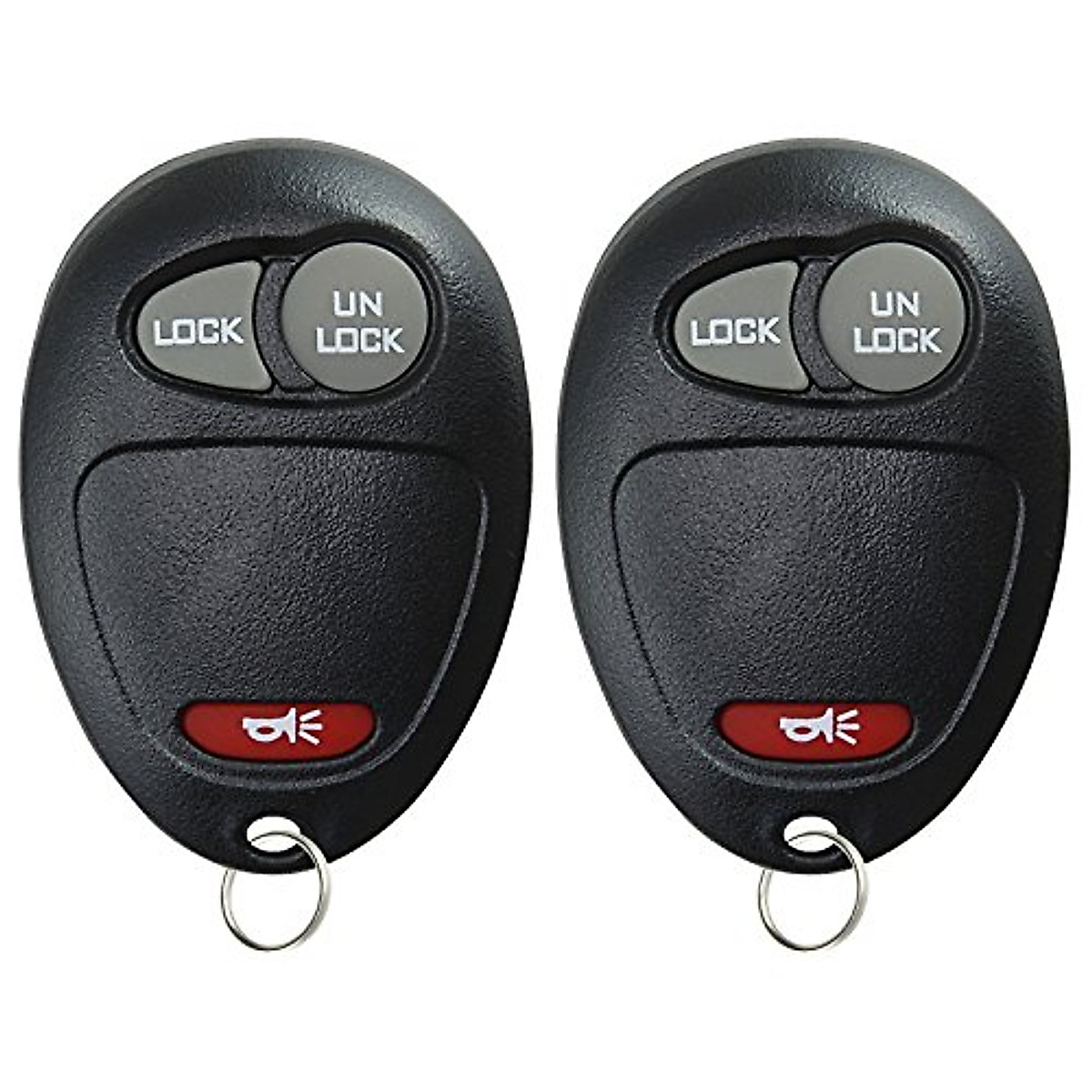 KeylessOption Keyless Entry Remote Car Key Fob for Chevy Colorado GMC Canyon Hummer H3 L2C0007T (Pack of 2)