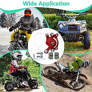 Adefol Rear Disc Brake Caliper with Replaced Pad for Predator 212 Moto MM-B80 80CC 2.5HP MM-B105 Motovox MBX10 MBX11 MBX12 Mini Dirt Bike Classic 47cc 49cc Pocket Bike Stand Up Goped Scooter