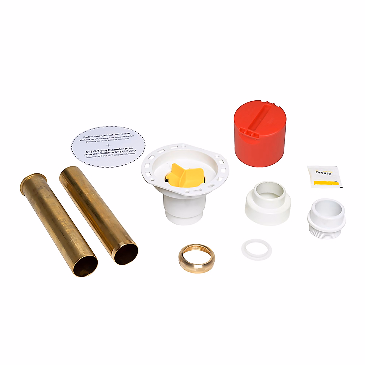 Oatey 46000P PVC Universal Freestanding Tub Drain Kit, White