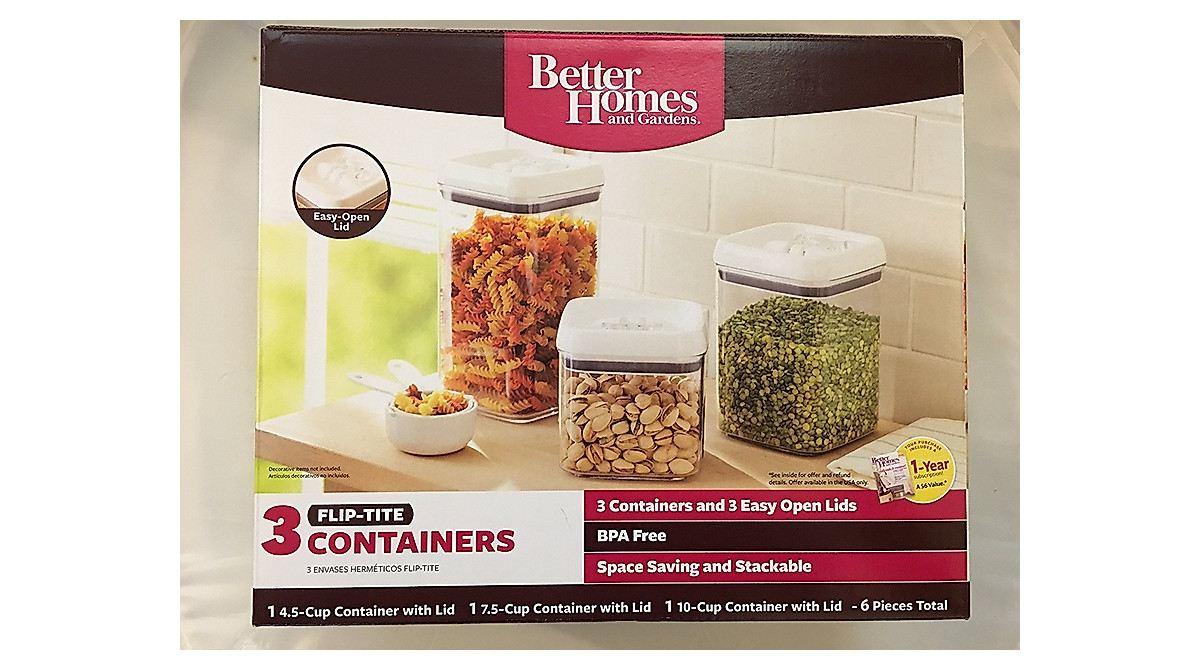 Better Homes and Gardens 3 Stackable Food Storage Containers
