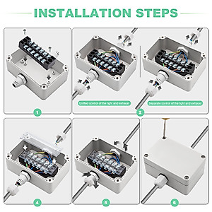 POWERENG Bathroom Exhaust Ventilation with Light,141 CFM 0.7Sones Quiet Ceiling Mount Ventilation Fan,4 Inches Duct,12W LED,White,110V Vent Fan Ceiling for Bathroom/Shower/Restroom/Home/Office