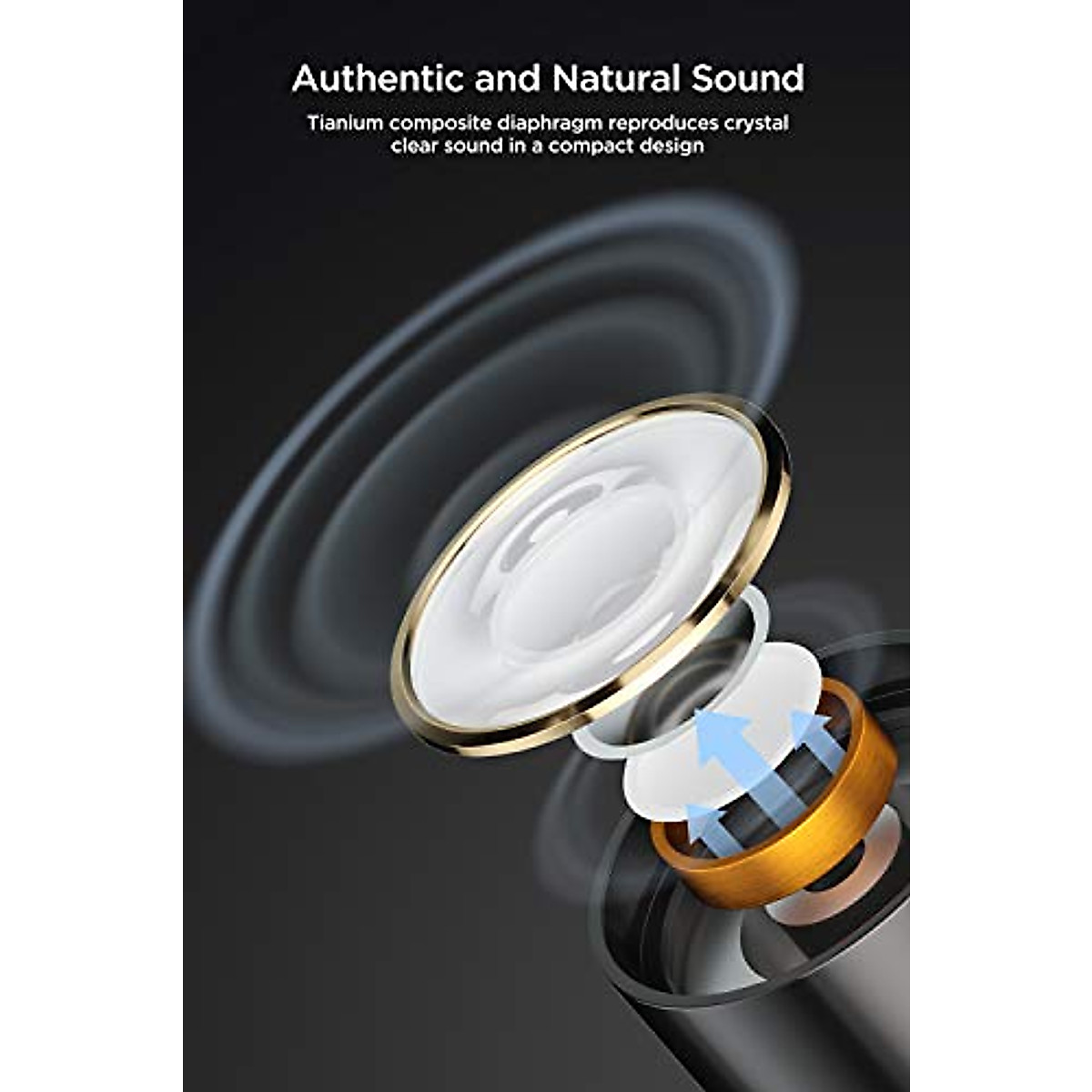 1MORE Stylish True Wireless in-Ear Headphones with Microphone, Black, E1026BT-I-BLACK