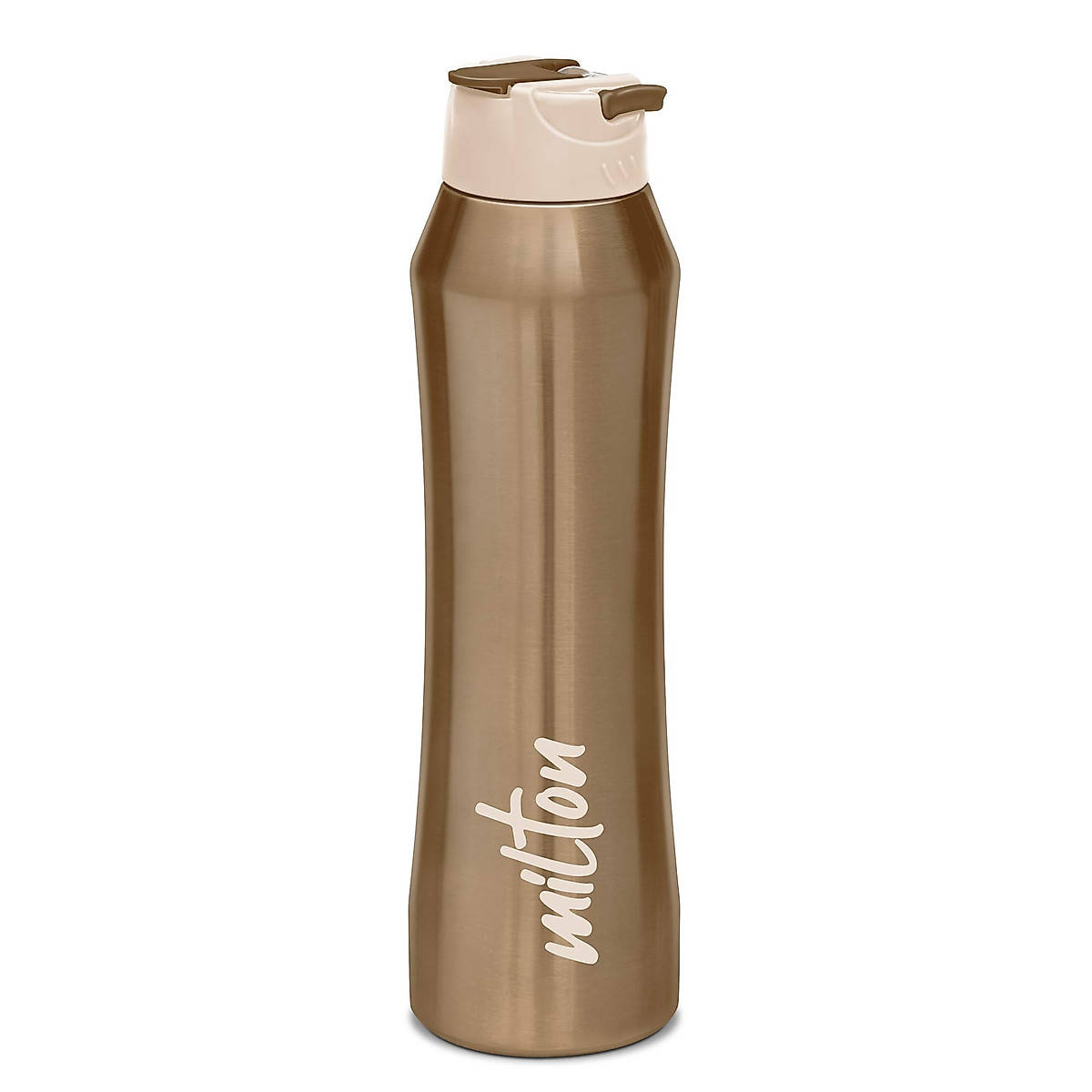 Milton Stark 900 Thermosteel 24 Hours Hot or Cold Water Bottle, 790 ml, Brown
