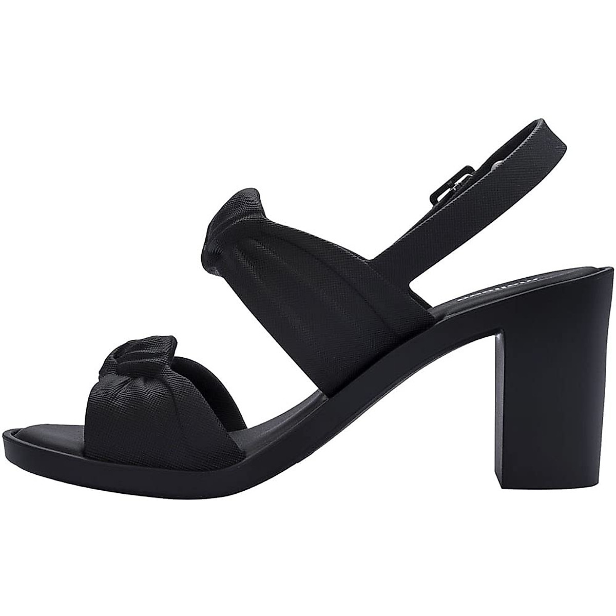 Melissa - Womens Velvet Heel Sandals, Size: 6 M US, Color: Black