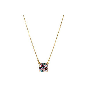Kate Spade New York female Cause A Stir Mini Pendant Necklace Multi Glitter One Size