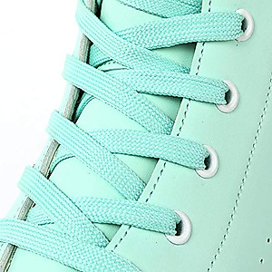 XUDREZ Roller Skates for Women Cozy Green PU Leather High-top Roller Skates for Beginner, Professional Indoor Outdoor Double-Row Roller Skates with Shoes Bag (Black Wheel,39)