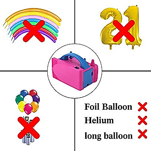 Balloon Pump Electric Portable Air Filler Machine for Balloons Small 400W ≤85dB Dual Nozzle Inflator/Blower for Party Decoration