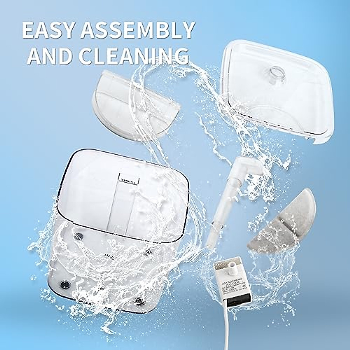 LZHPET Cat Water Fountain Fountain, 1.5L/50.72oz Automatic Pet Fountain Dog Water Dispenser, Ultra-Quiet Pump, with Filter, BPA Free, for Cats, Dogs, Multiple Pets, White