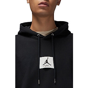 Nike Jordan Essentials Fleece Men's Hoodie (as1, alpha, m, regular, regular, Black/Sail)